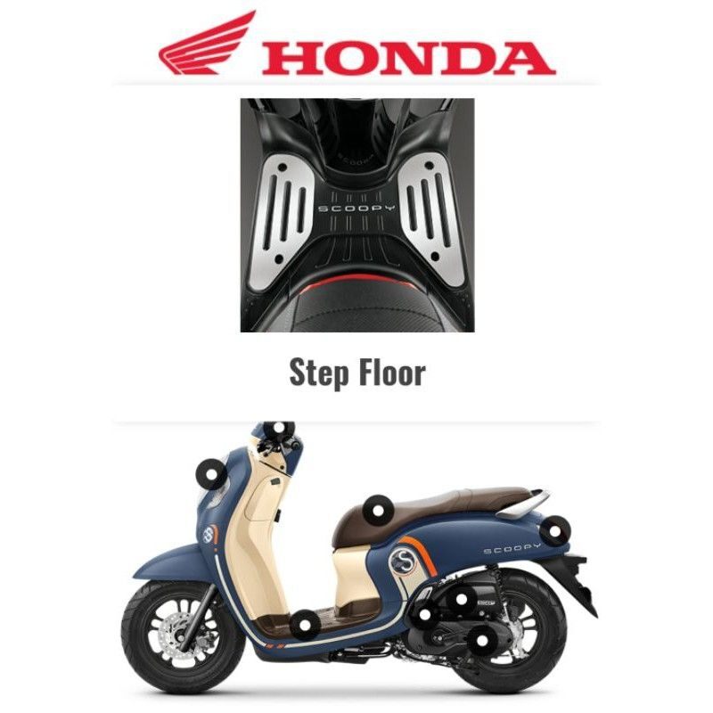 PANEL STEP FLOOR SCOOPY tahun 2021 - 2022 new 100% ORIGINAL HONDA ...