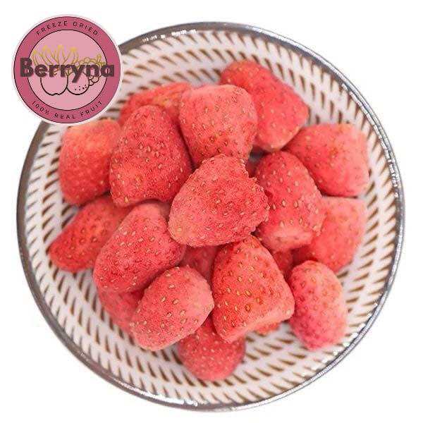 Berryna Crispy Strawberry Freeze dried 30/50g buah asli stroberi | Lazada Indonesia