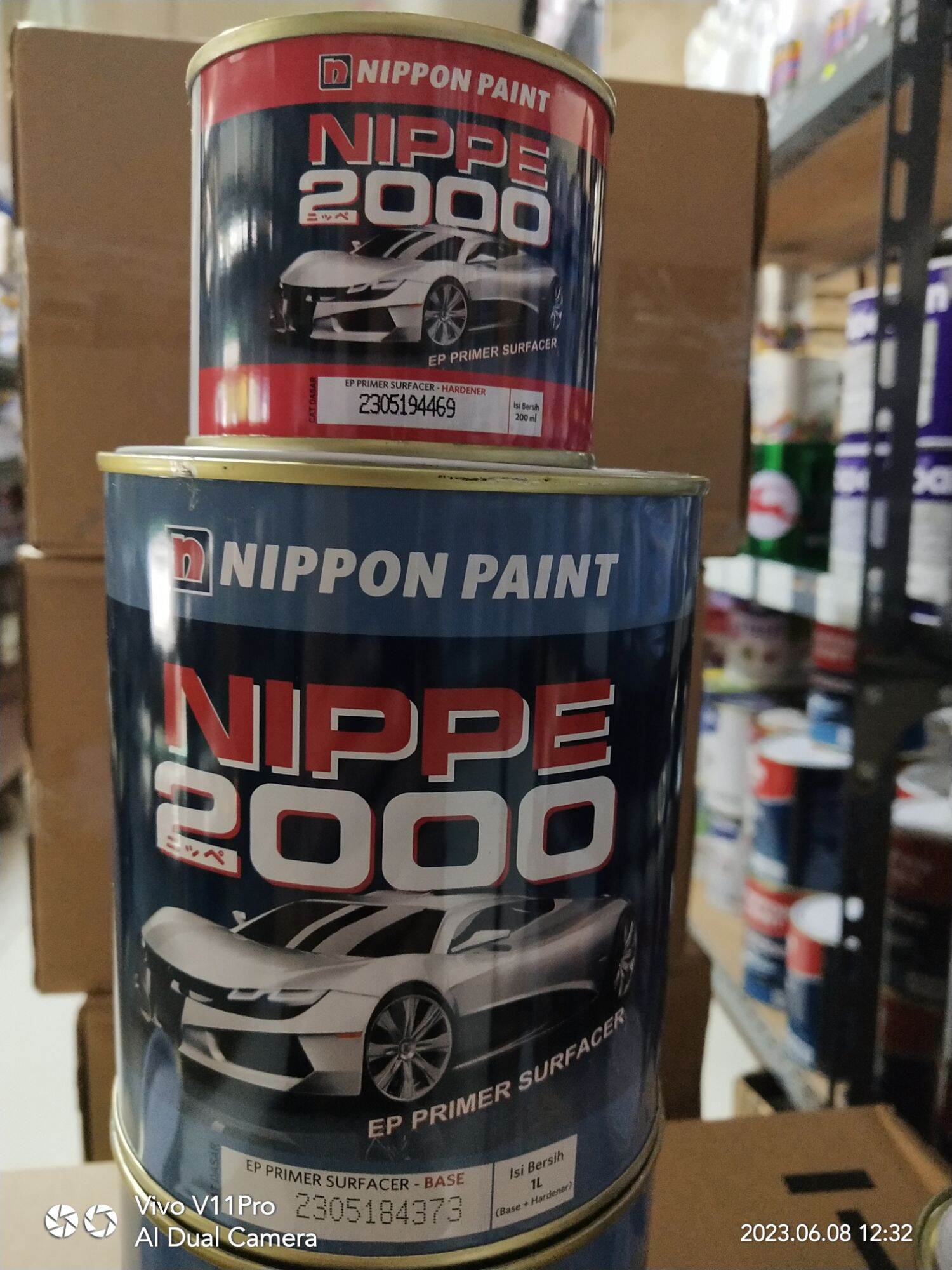 CAT NIPPON PAINT NIPPE EPOXY 2000 ISI 1 LITER +HARDENER 200 ML WARNA ...
