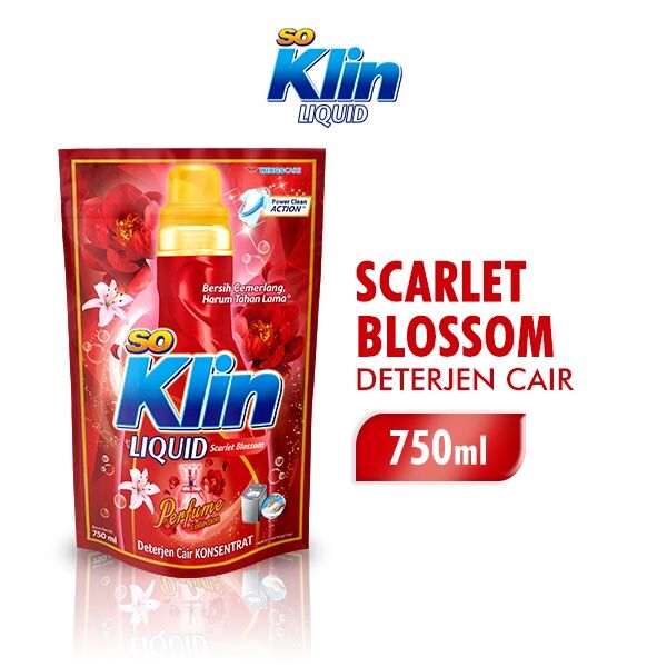 Soklin liquid merah 750ml deterjen cair | Lazada Indonesia