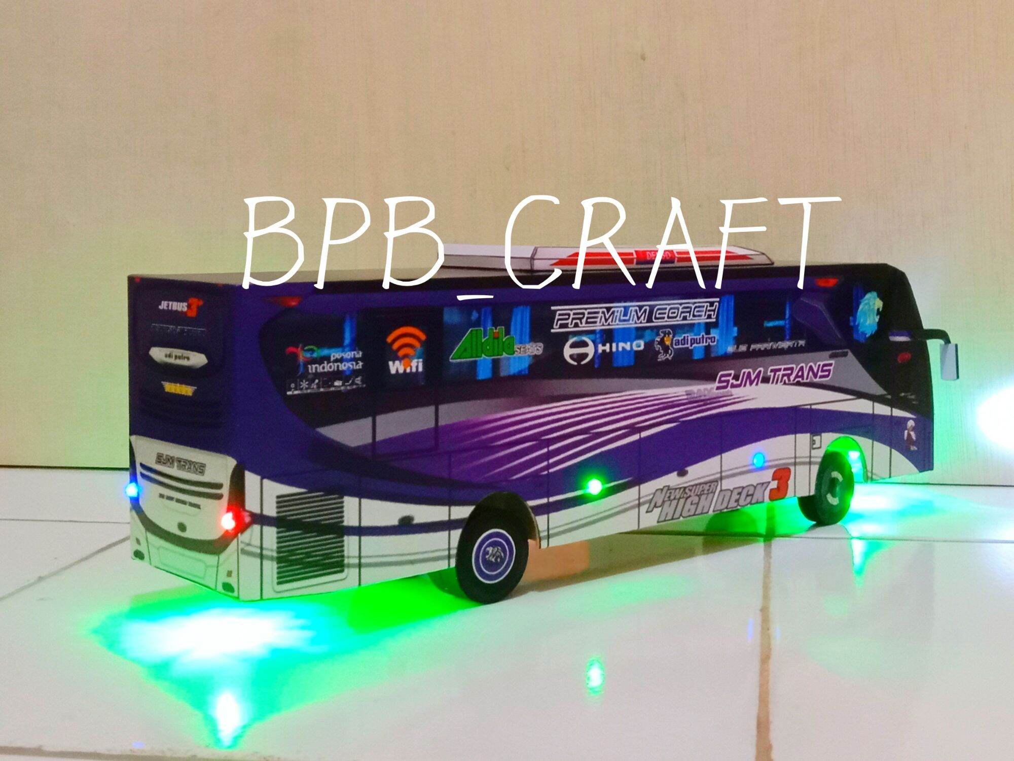 Mainan miniatur bus basuri telolet sjm trans ratu maher | Lazada Indonesia