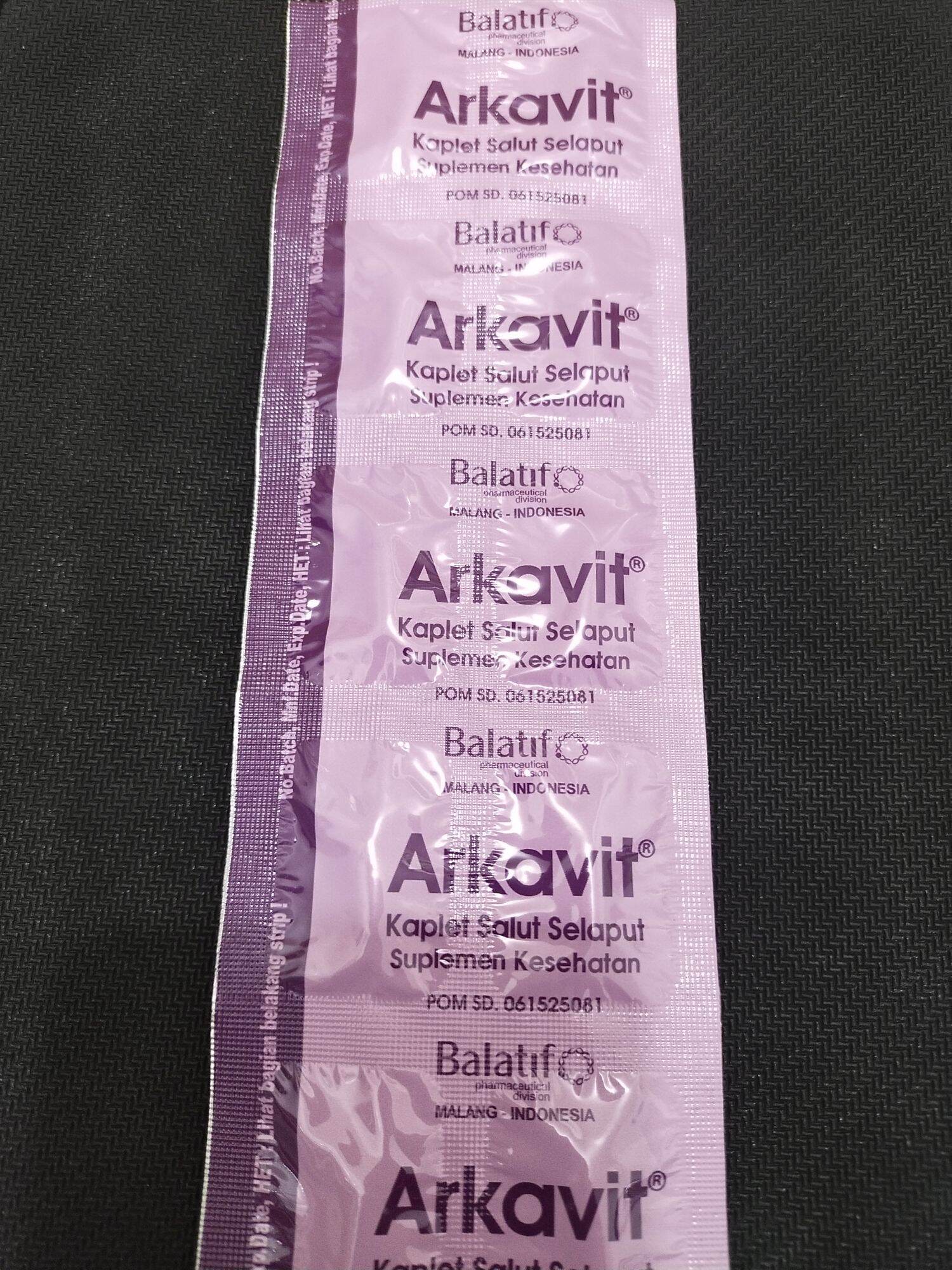 ARKAVIT KAPLET ( Multivitamin untuk menjaga daya tahan tubuh ) | Lazada ...