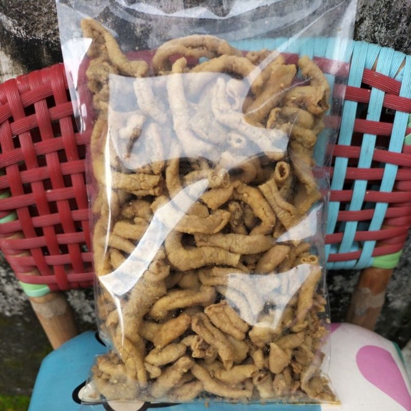 1KG KRIPIK USUS AYAM CRISPY ORIGINAL ENAK DAN RENYA/NADYA BERKAH02 ...