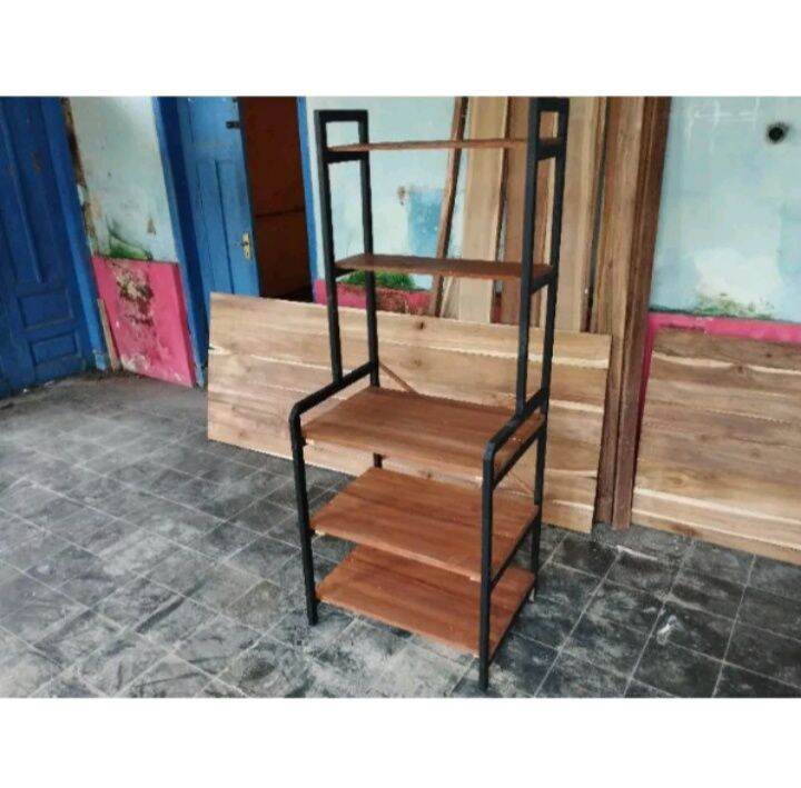 Rak dapur serbaguna 5 tingkat | Rak oven magicom dan microwave | Rak ...