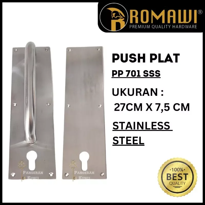 PUSH PLAT HANDLE PINTU PULL PLATE PUSH PLAT STAINLESS STEEL PP 701 SSS ...