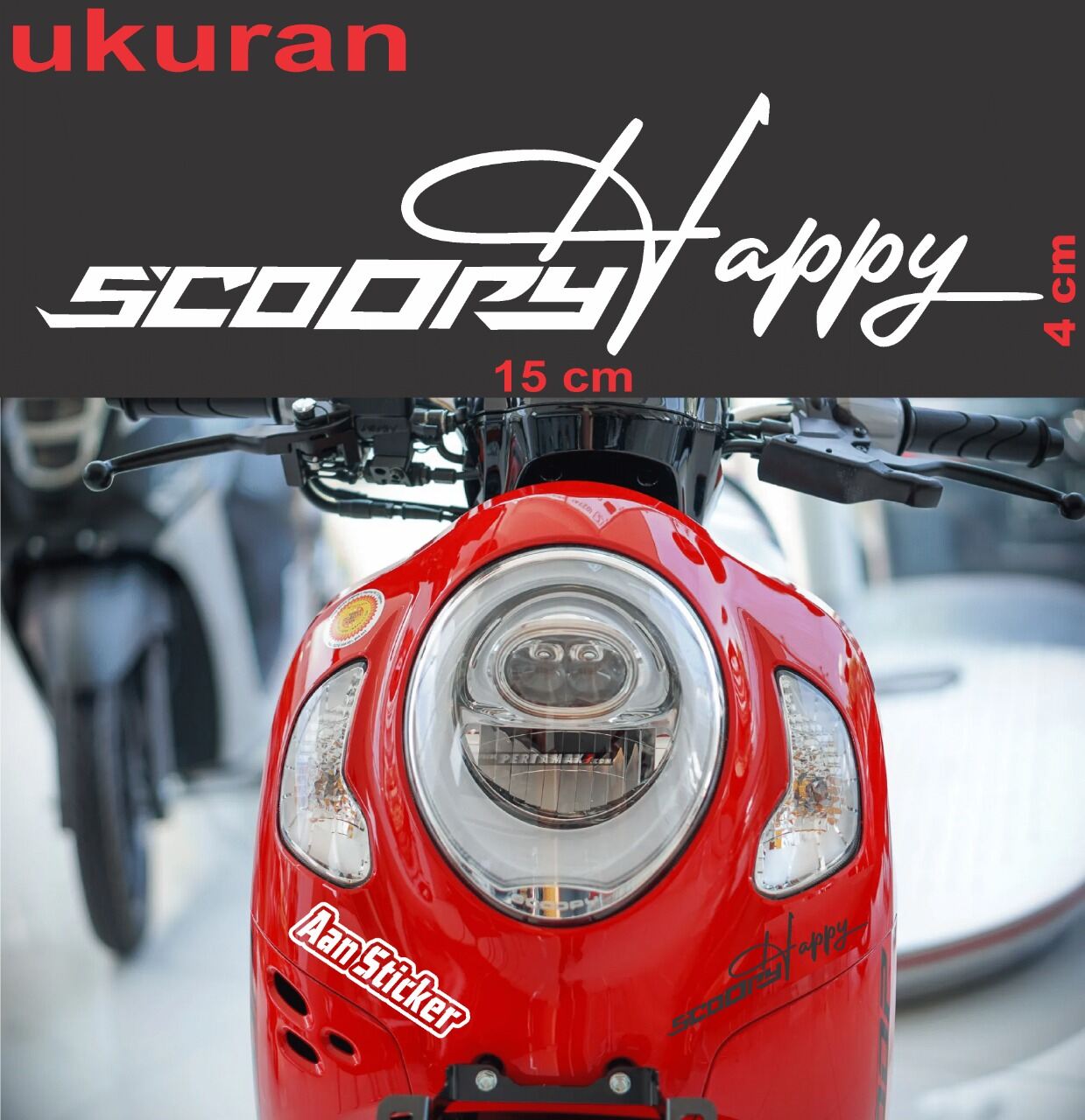 stiker scoopy happy stiker cutting lagi viral | Lazada Indonesia