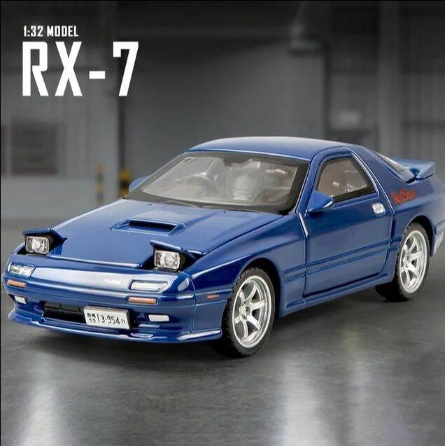 Diecast Mobil Mazda RX7 Savana Initial D Classic Miniatur Die-cast ...