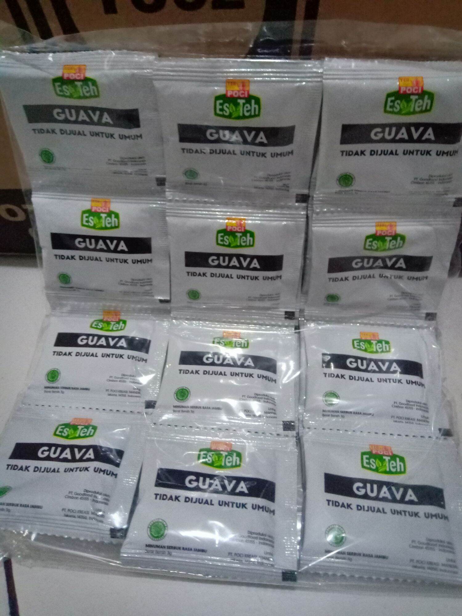 mm-Serbuk rasa teh poci Guava lemon honey lychee isi serenceng 10 pcs ...