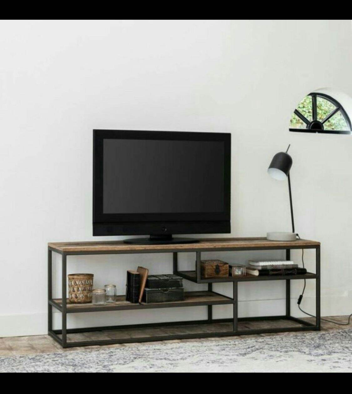 meja tv minimalis besi/meja tv industrial | Lazada Indonesia