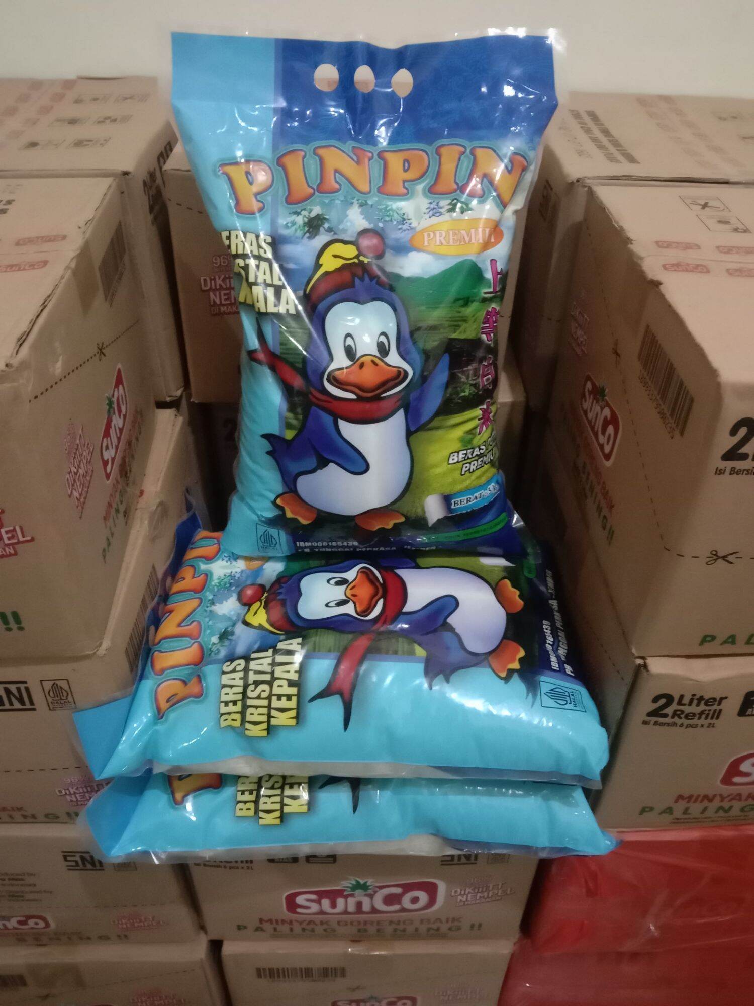 Beras PinPin Premium kemasan 5 Kg Pulen utuh bersih Promo diskon ...