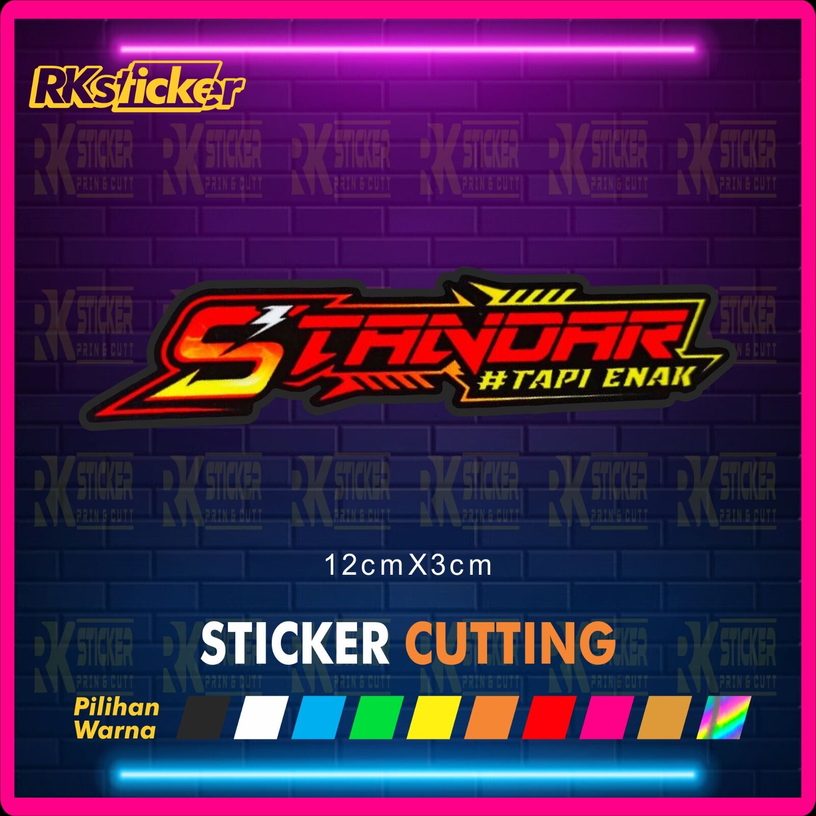 STIKER STANDAR TAPI ENAK | Lazada Indonesia