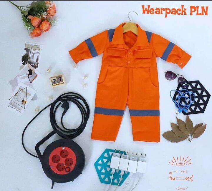 Wearpack PLN / Kostum PLN Anak / Kostum Studio Foto / Baju Anak Lucu ...