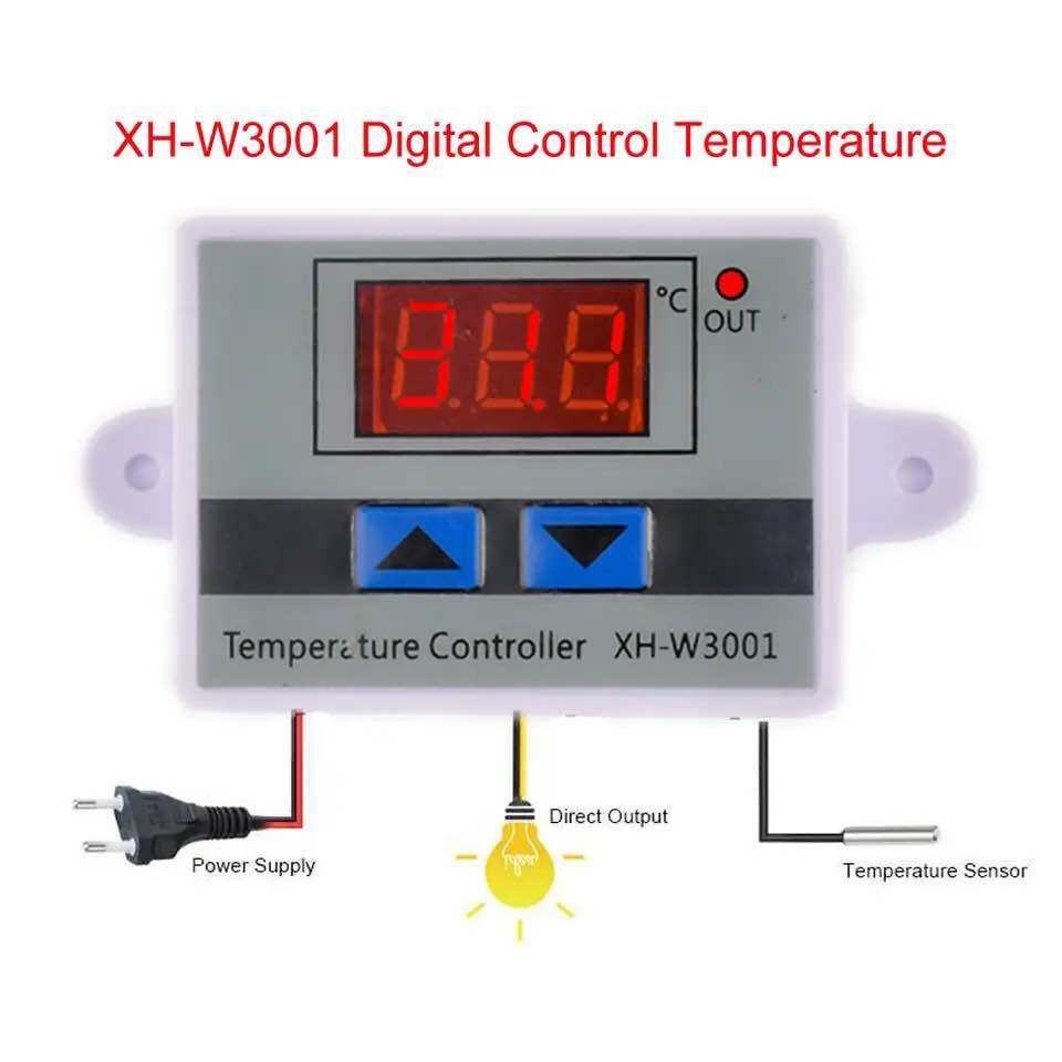 Thermostat Digital AC 220V Termostat Alat Pengatur Suhu Panas XH W3001 | Lazada Indonesia