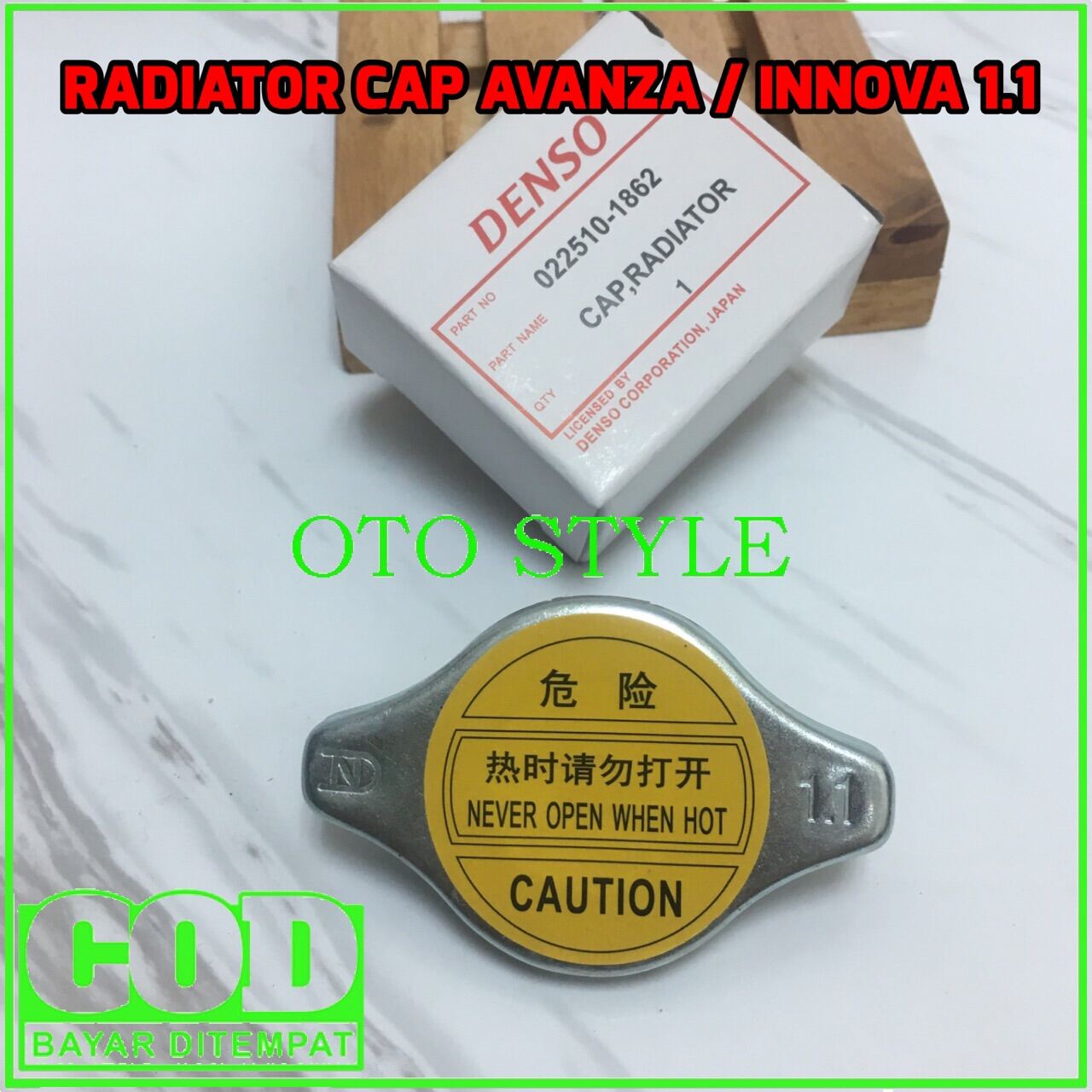 RADIATOR CAP 1.1 - TUTUP RADIATOR AVANZA / XENIA / RUSH / TERIOS ...