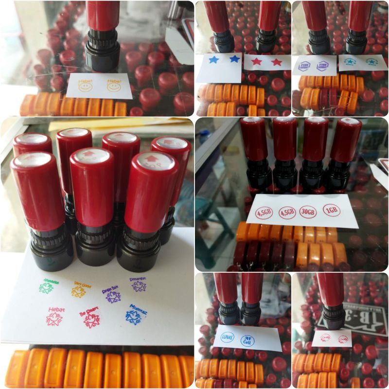 Stempel nilai, penilaian, reward,stempel tk, paud, bintang, stempel ...