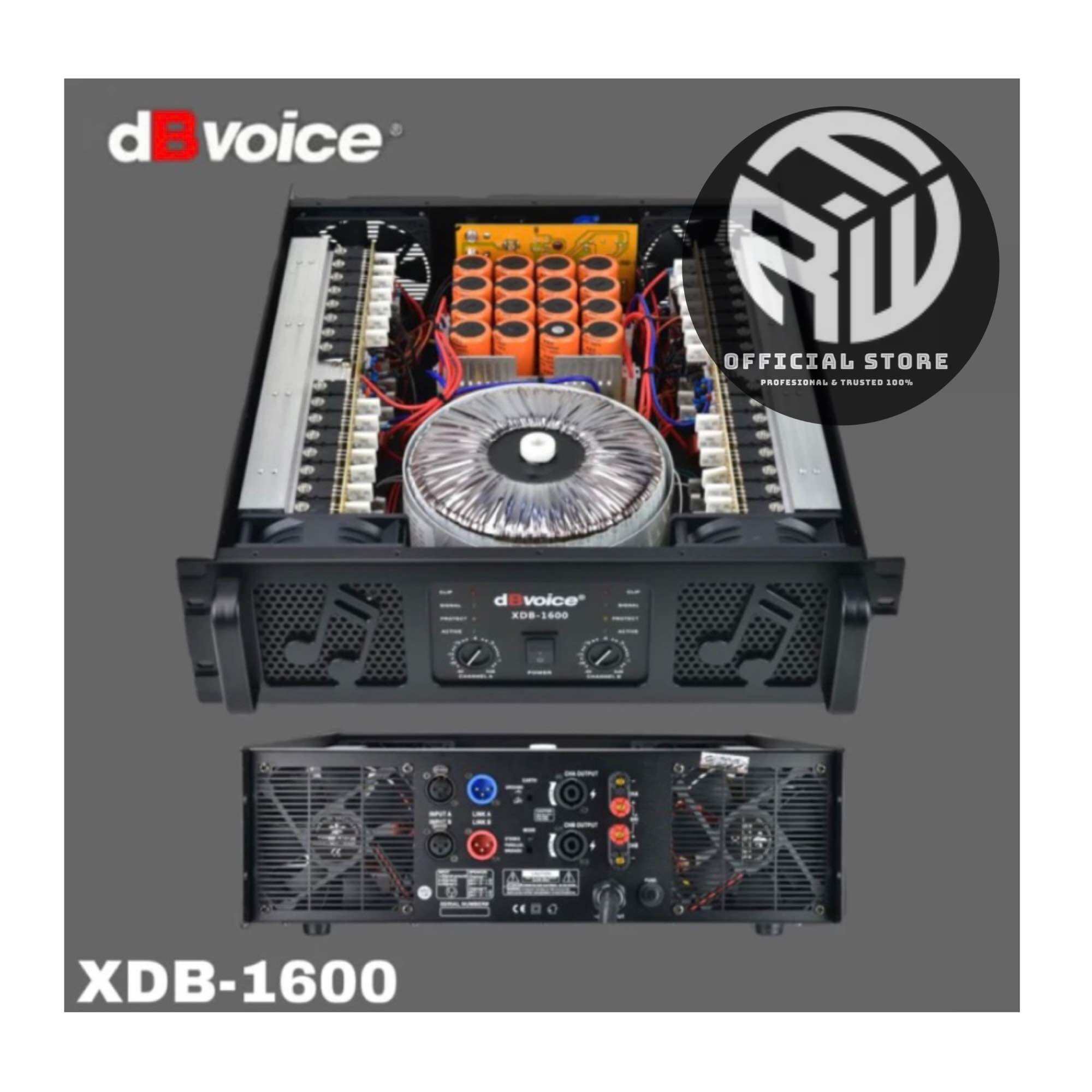 POWER AMPLIFIER DBVOICE XDB 1600 / XDB1600 CLASS GB ORIGINAL DB VOICE ...