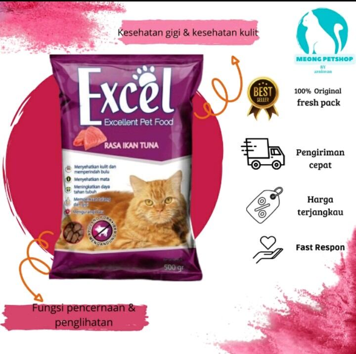excel makanan kucing freshpack 500g | Lazada Indonesia