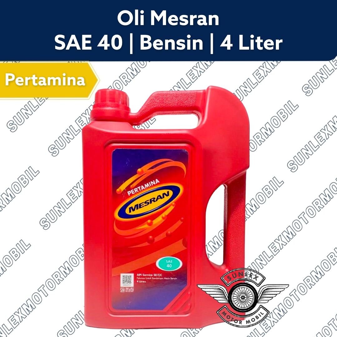 4L Oli Mesin Mesran Bensin SAE40 Original Pertamina 4 Liter | Lazada ...