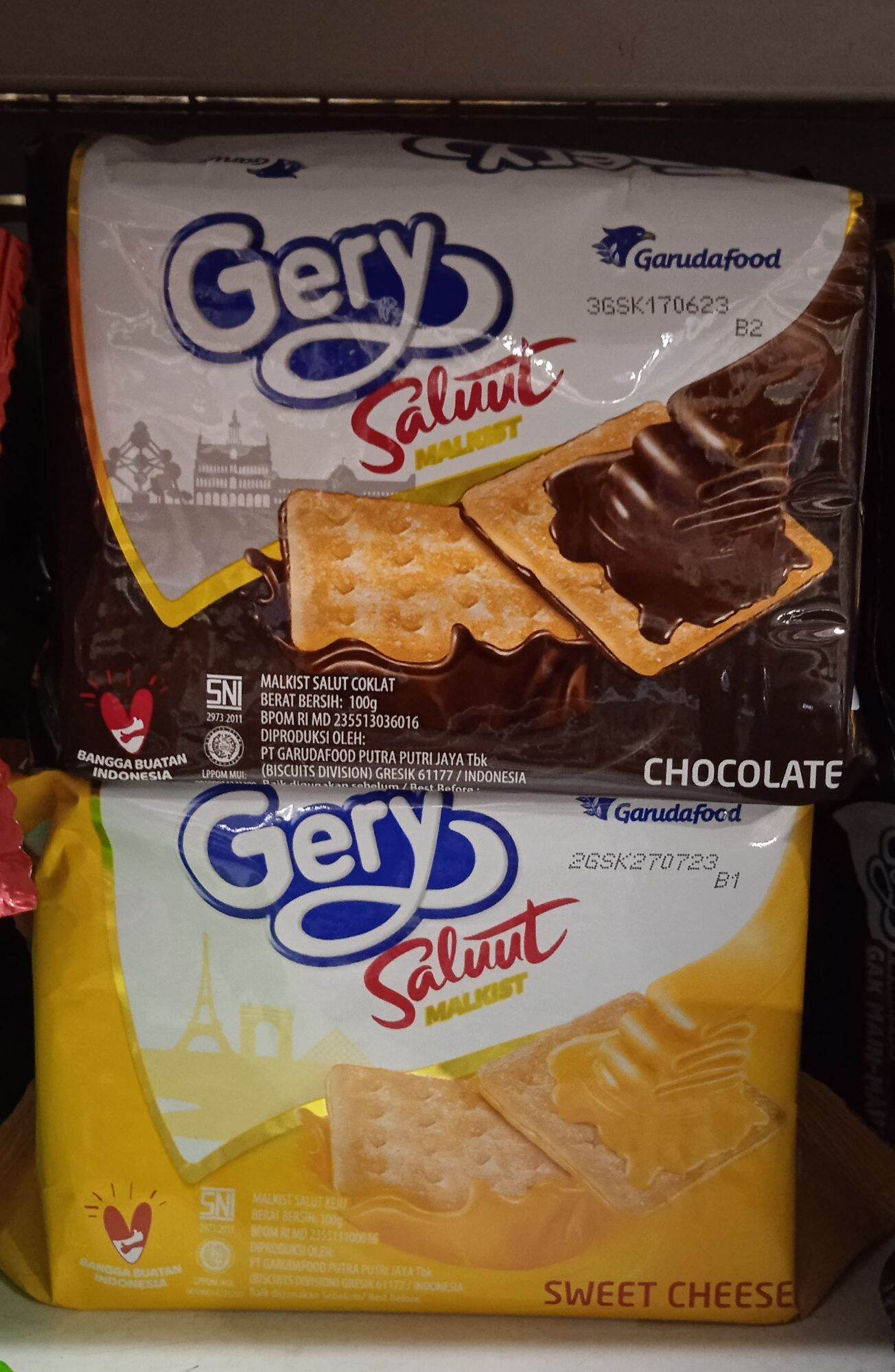 Gery Salut Malkist Rasa Cokelat/Keju/Matcha/Double Abon 100 Gram ...