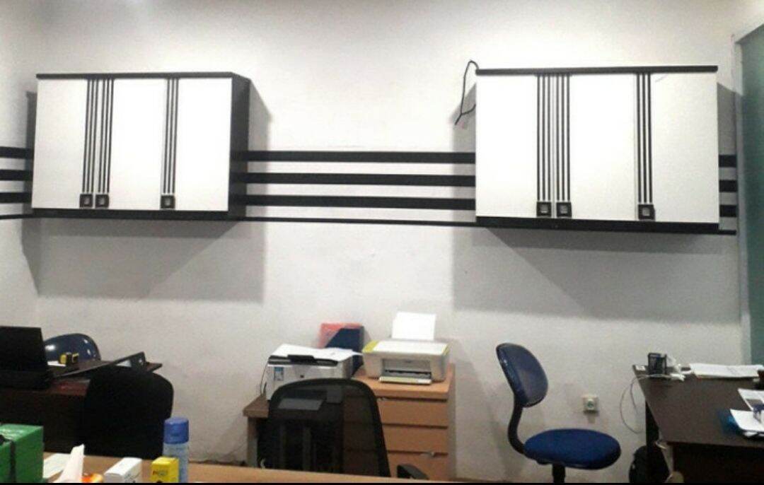 RAK FILE KANTOR / RAK BUKU / LEMARI MULTIFUNGSI PAKET 6 PINTU PUTIH ...