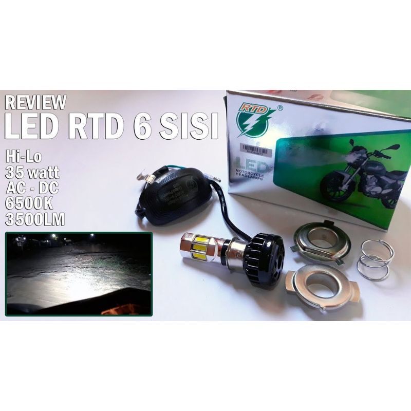 lampu led RTD 6 sisi original ac dc h6 | Lazada Indonesia