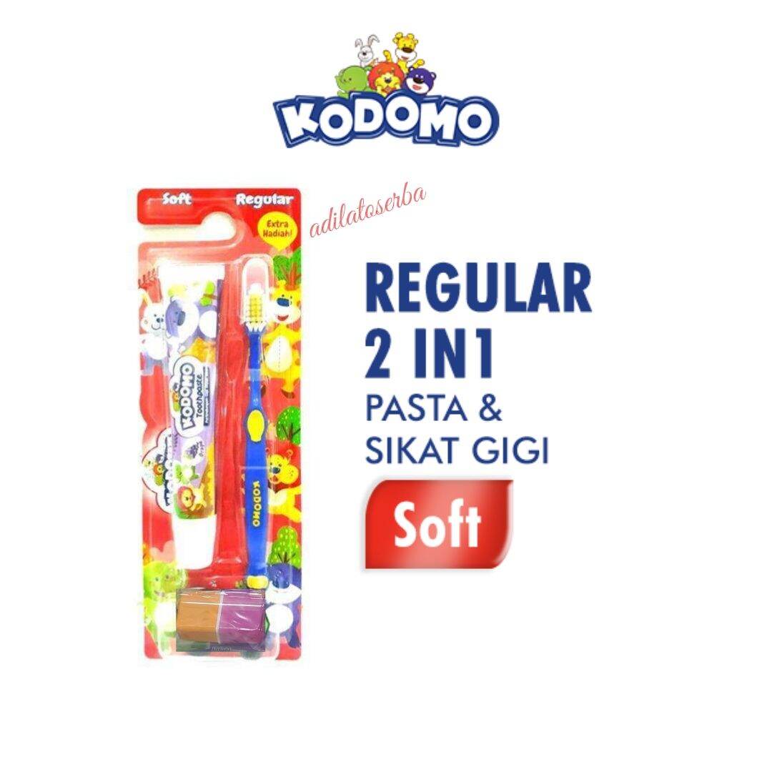 KODOMO Sikat & Pasta Gigi Koukou 2in1 6tahun Pro Kids Orange Mint-Strawberry Mint | Lazada Indonesia
