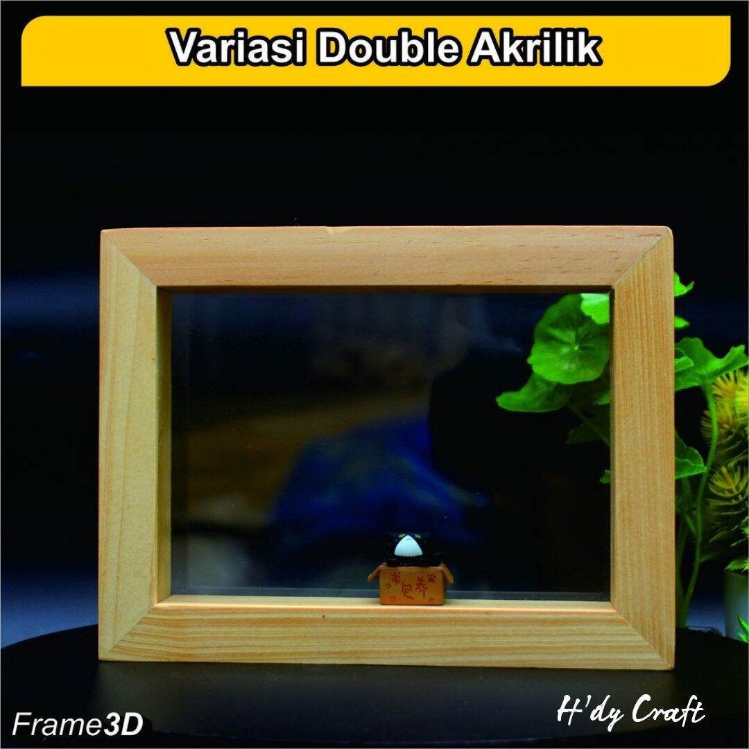 HDY CRAFT 12R Pigura Frame Foto 3D 30x40 Cm / Bingkai Kayu Acrylic ...