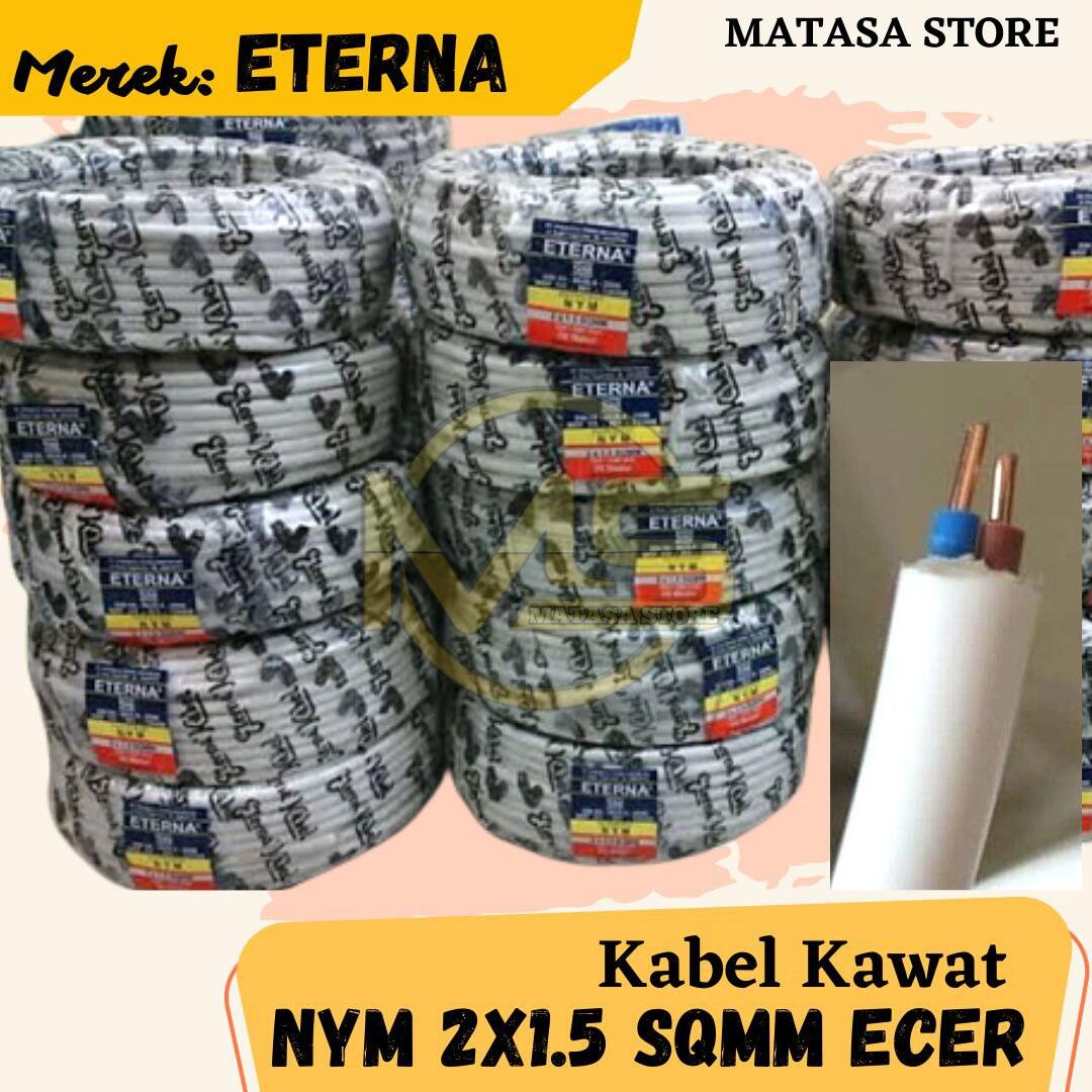 Kabel Kawat NYM 2x1.5 SQMM Per Meter Kabel NYM 2x1.5 Eterna Kabel ...