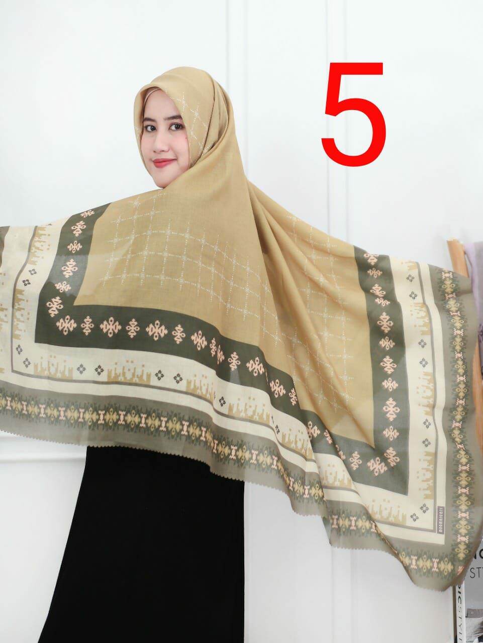 Hijab Motif Segiempat Syari Etnik Premium I Jilbab Segi Empat Ukuran ...
