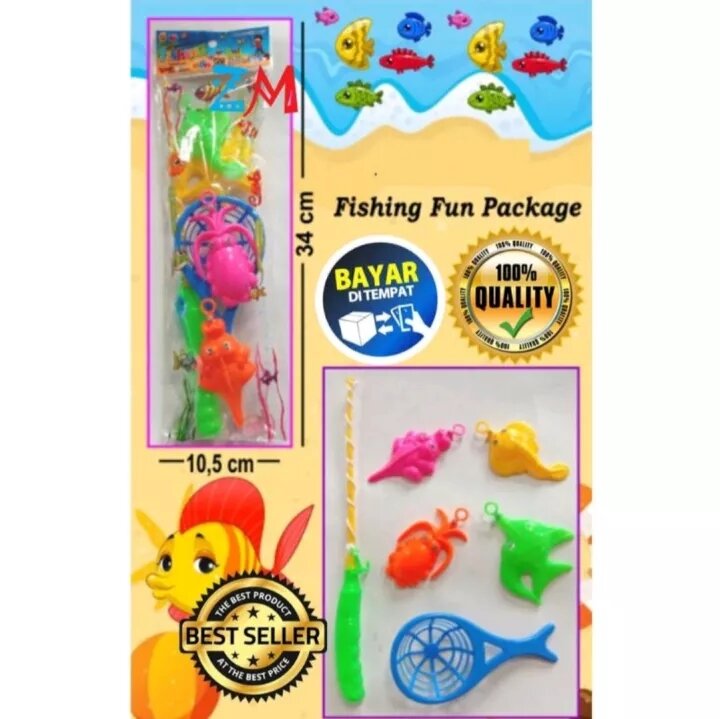 Mainan Anak Murah Pancingan Ikan Magnet / Mainan Pancingan Magnet SH ...