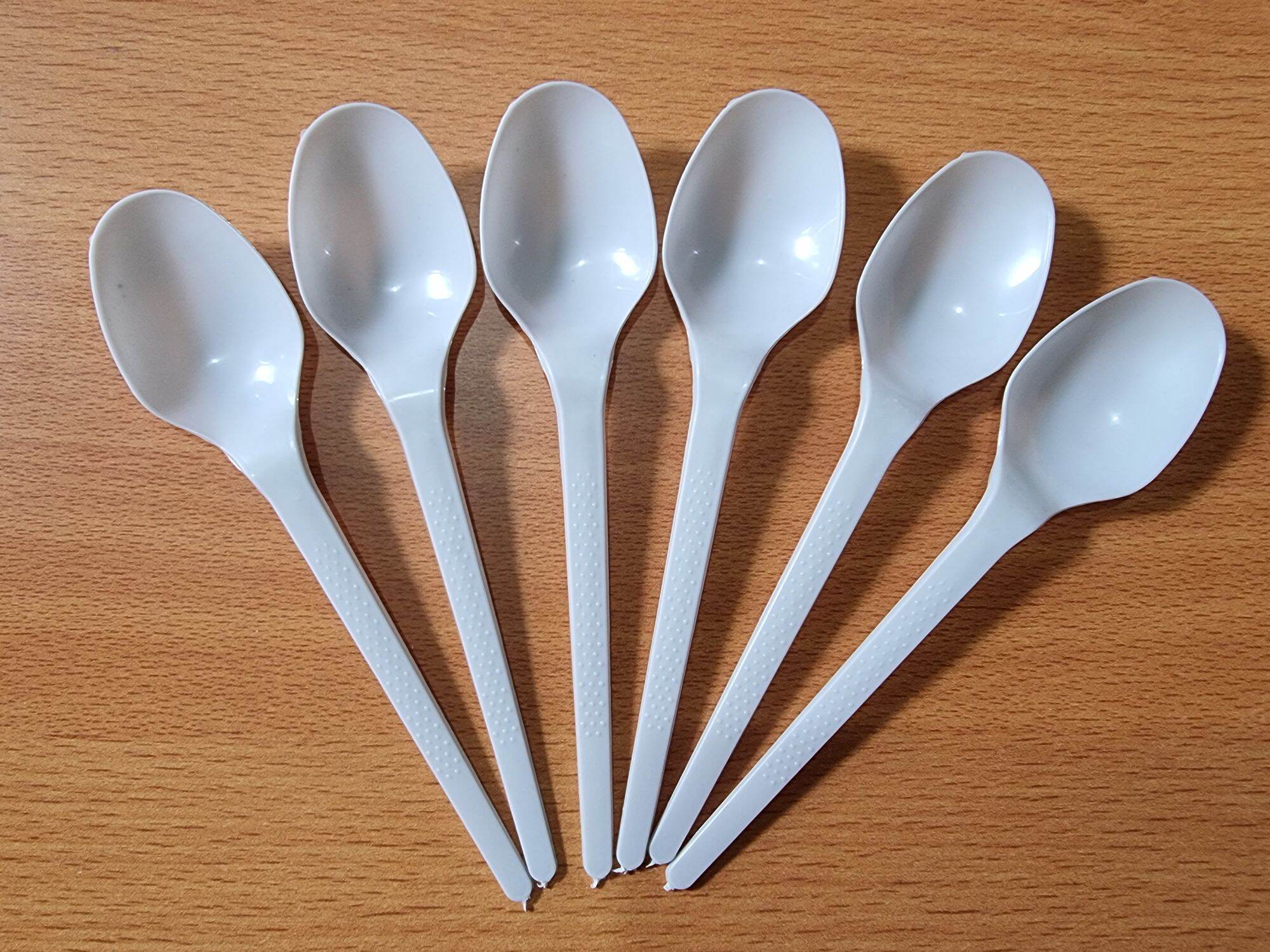 Isi 25pcs Sendok Makan Plastik Putih Susu | Lazada Indonesia