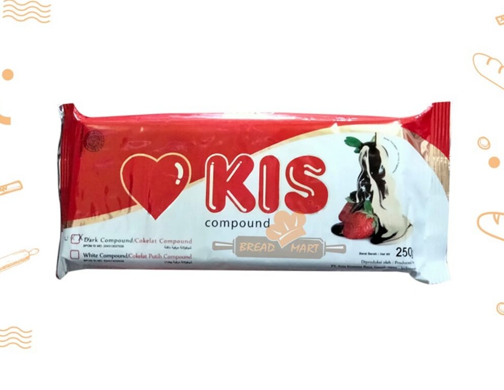 Coklat Batang Kiss 250 Gram Dark Compound | Lazada Indonesia