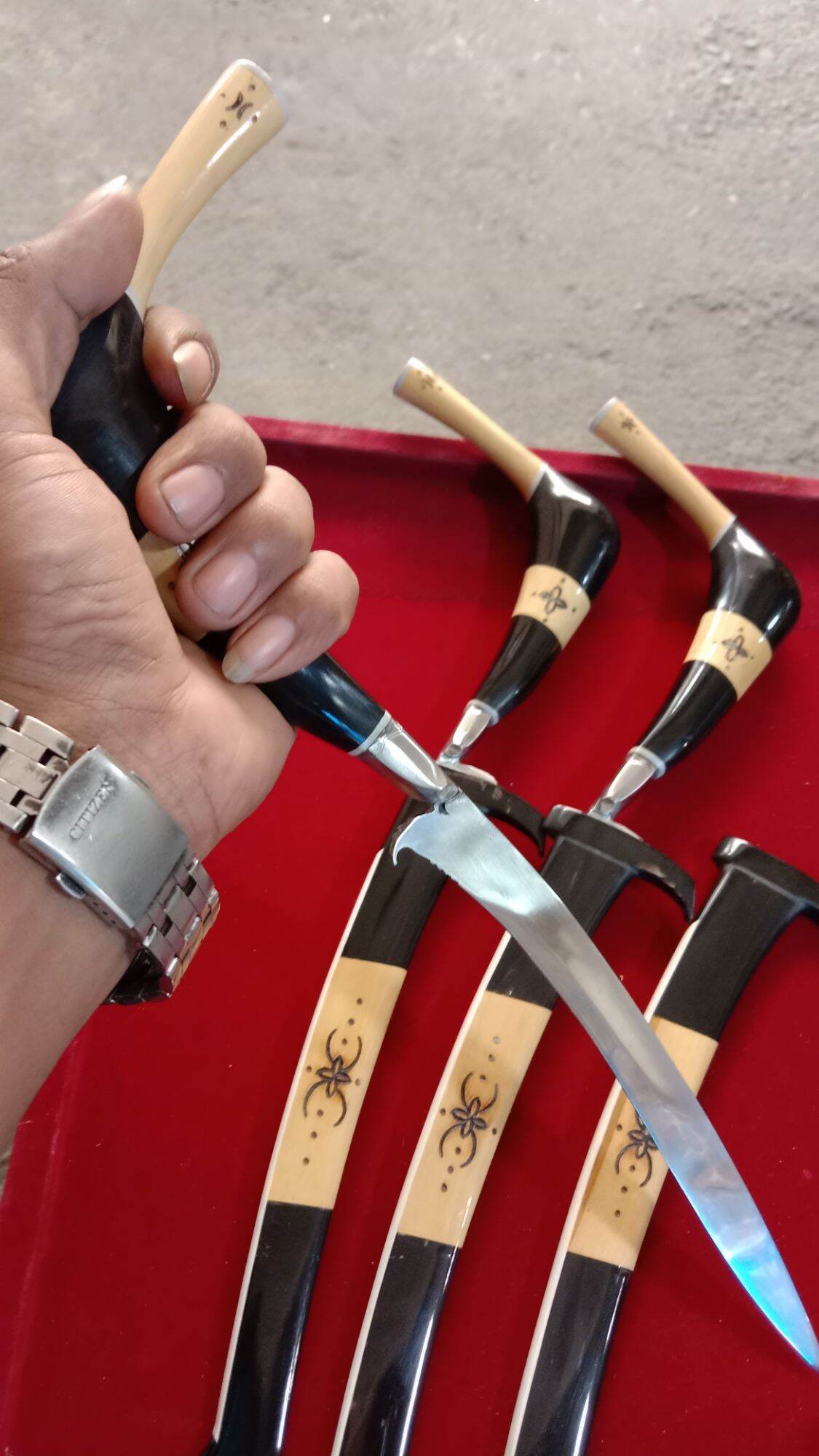 Rencong Aceh asli besi putih ukuran -+38 cm | Lazada Indonesia