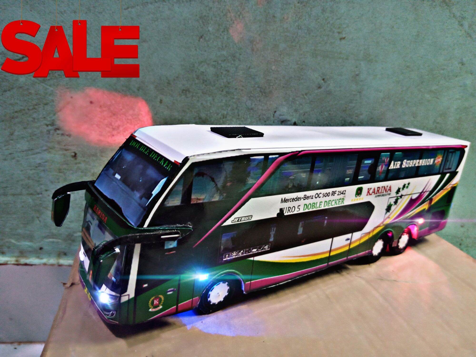 miniature bus KARINA double decker | Lazada Indonesia