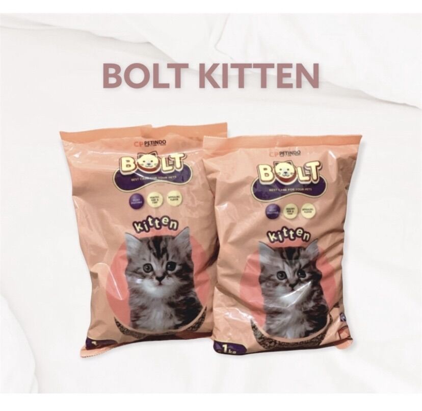 BOLT KITTEN 1 KG / MAKANAN KUCING DRY FOOD BOLT KITTEN 1 KG | Lazada ...