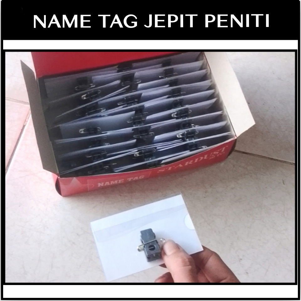 Name Tag Plastik Jepit Peniti Per 10 Pcs | Lazada Indonesia