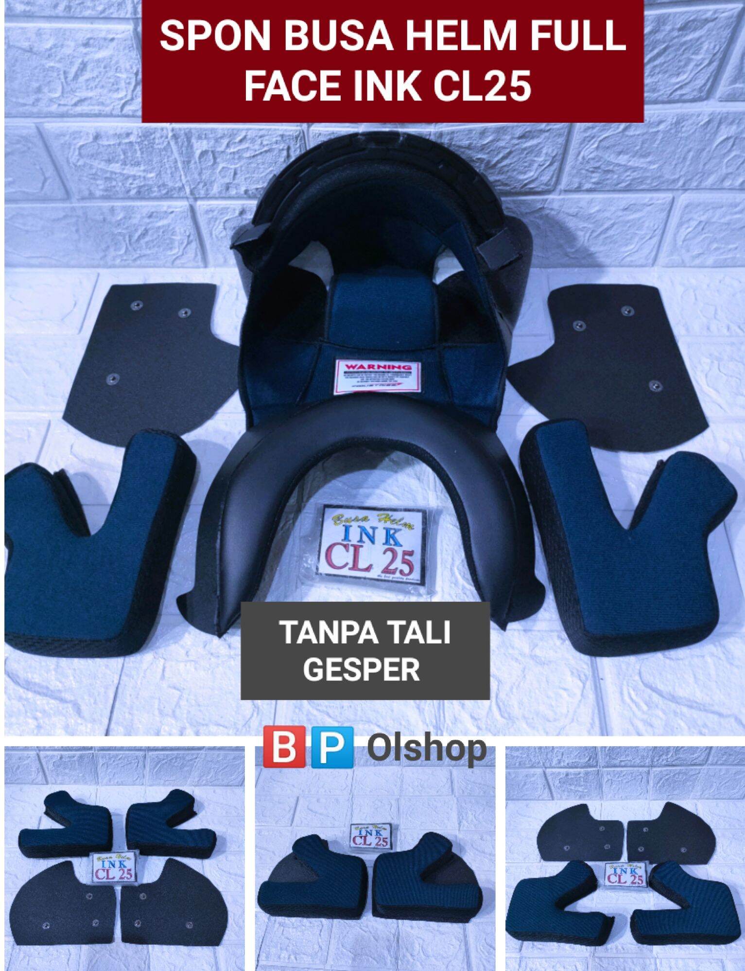 SPON BUSA HELM FULL FACE INK CL25 CL26 TANPA TALI GESPER | Lazada Indonesia