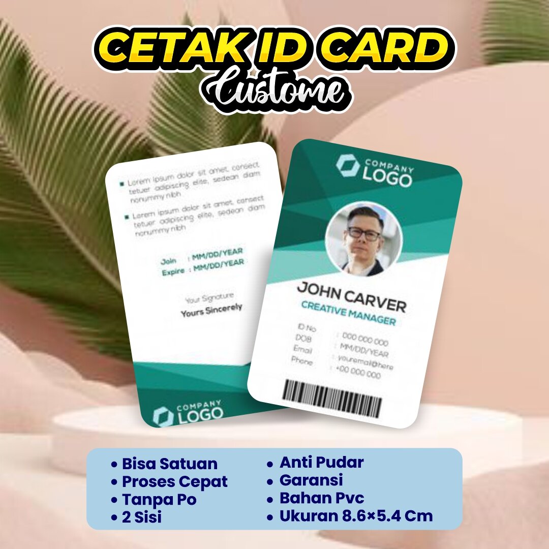 Cetak Id Card 2 Sisi Bolak Balik | Lazada Indonesia