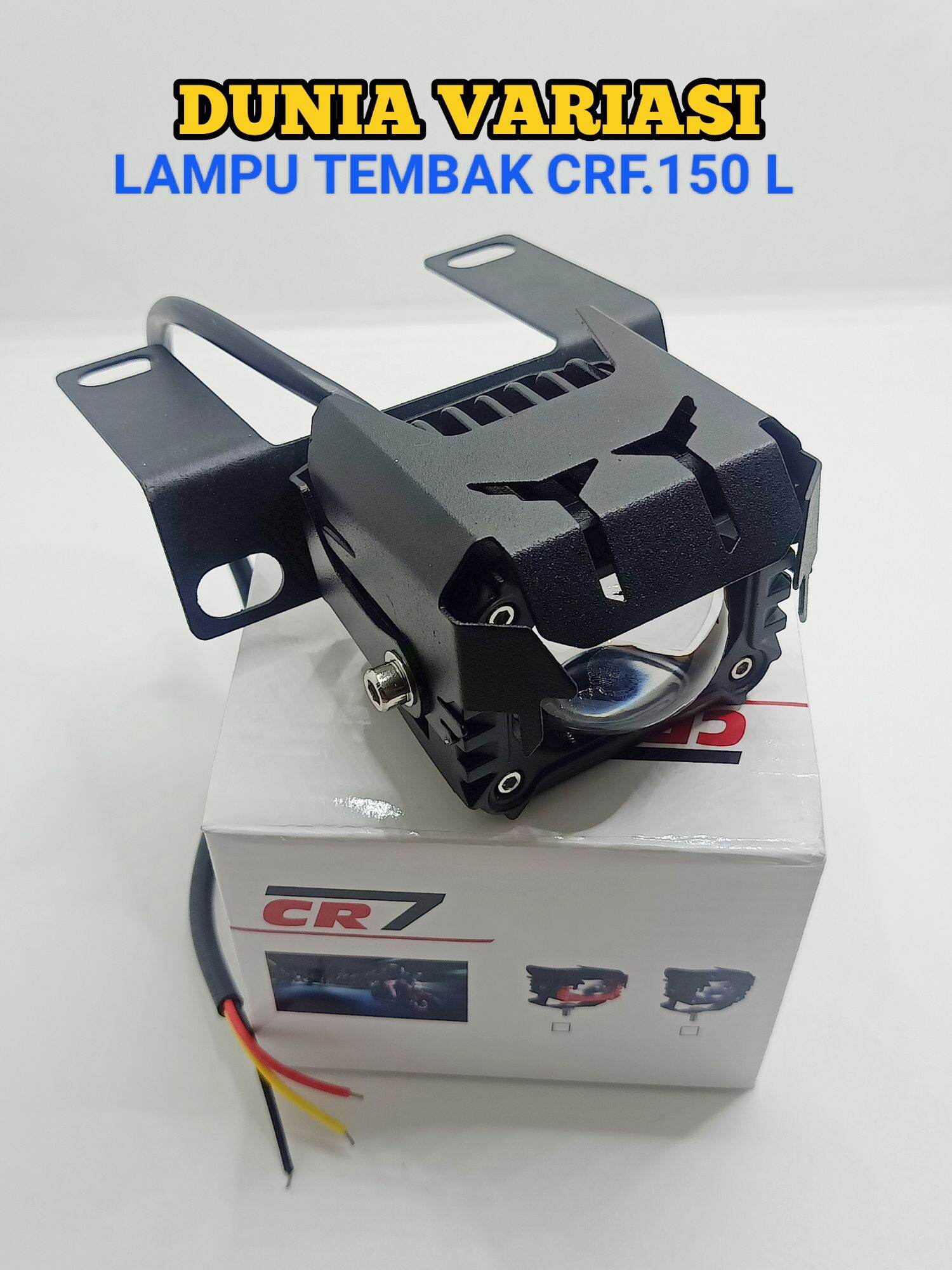 PROMO.LAMPU DEPAN LED LASER (CRF) 2 WARNA PUTIH-KUNING PLUS DUDUKAN PNP ...