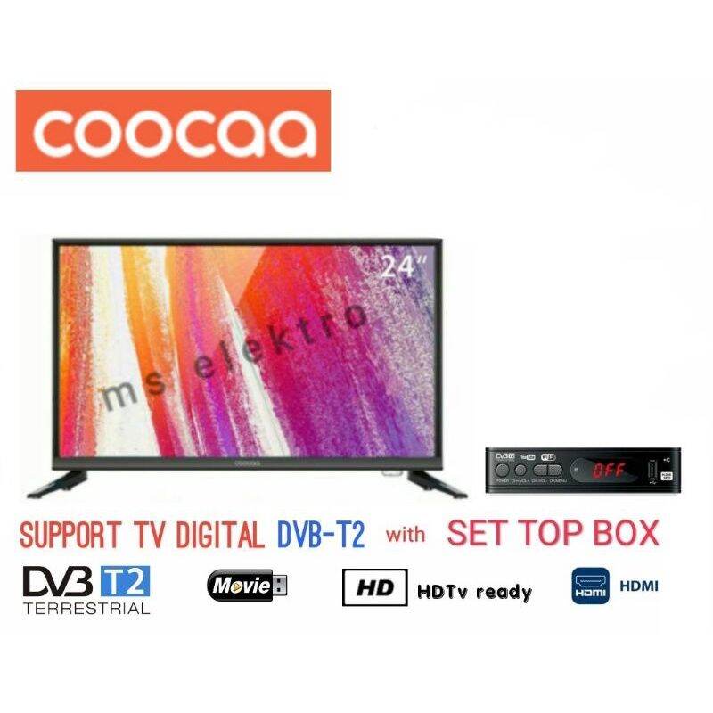 TV LED CooCaa 24 inch HD usb movie | Lazada Indonesia