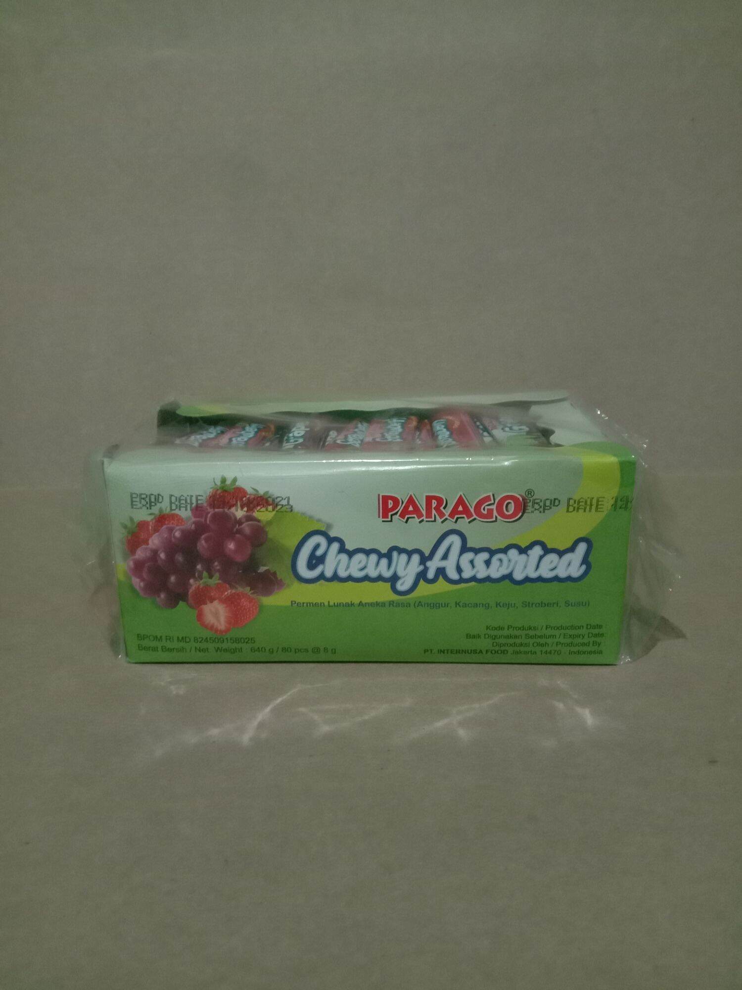 permen lunak parago chewy asorted/fruity isi 80 pcs | Lazada Indonesia