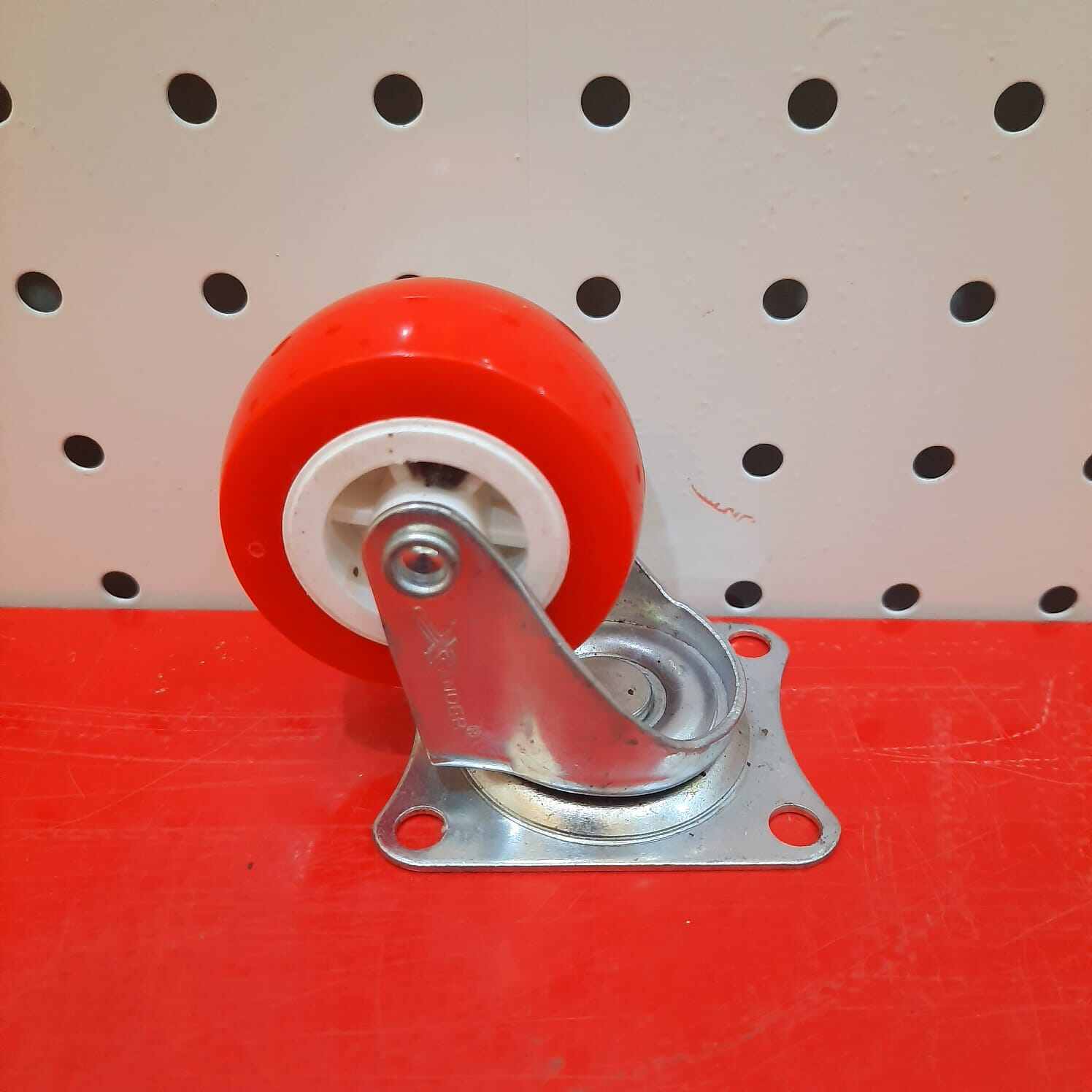 RODA TROLI 2 INCH XANDER NON REM RODA KASTOR NYLON MERAH RODA GEROBAK ...