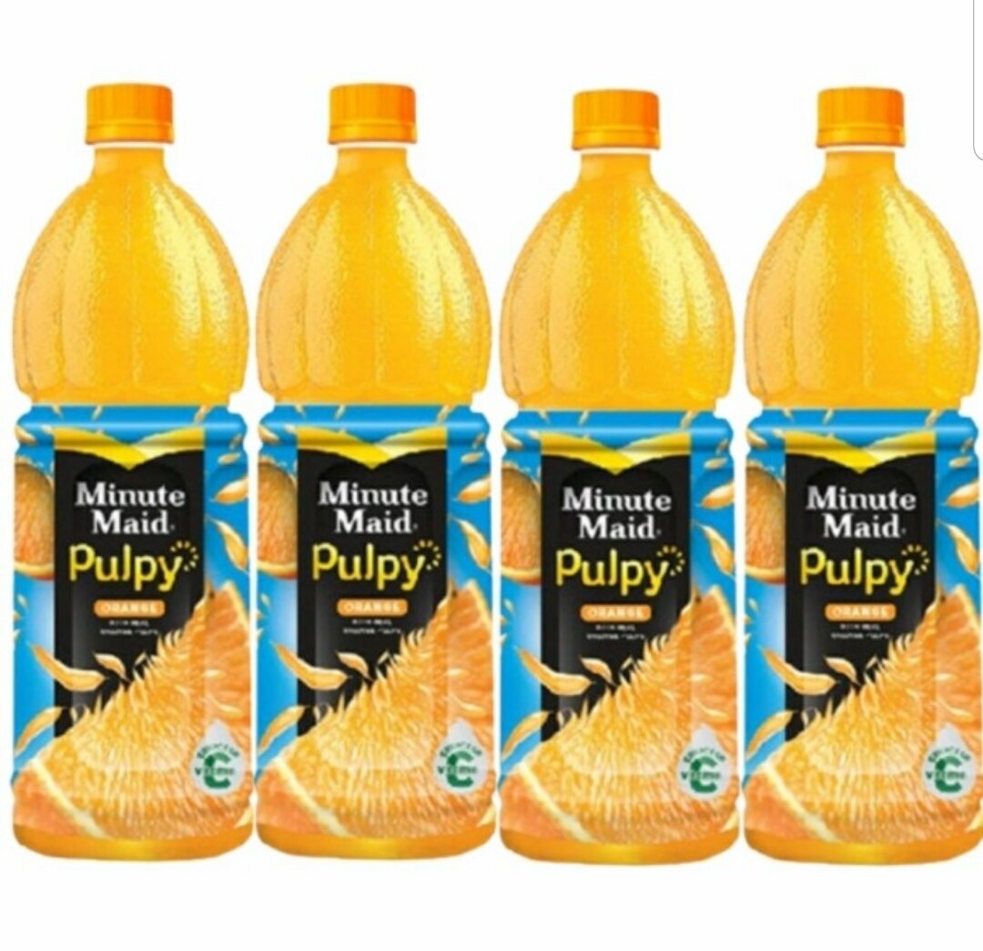 Minute Maid Pulpy Orange Pet 1000 Ml Paket 4 Pcs | Lazada Indonesia