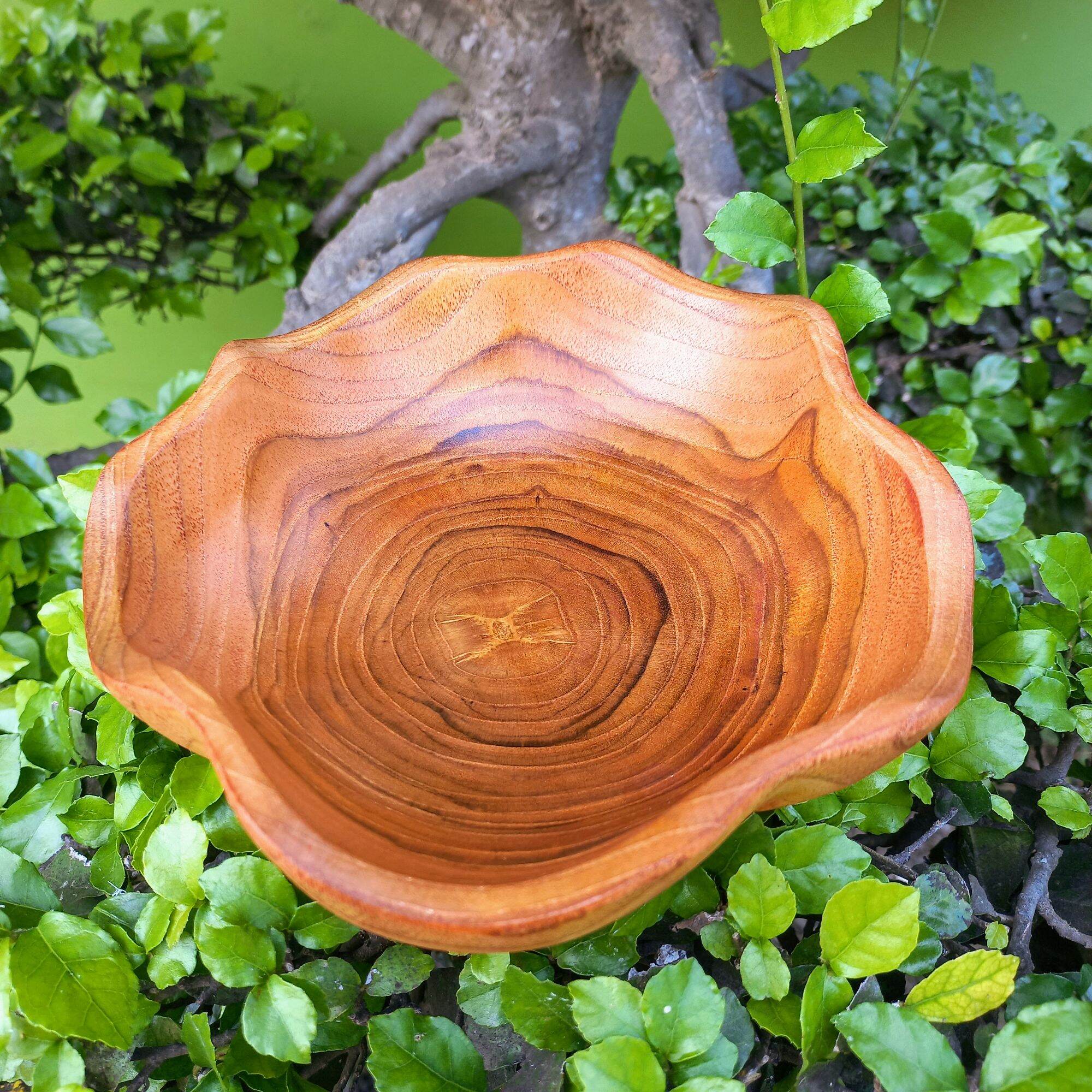 VICKYASSYA ART MANGKOK KERANG KECIL KAYU JATI/MANGKOK KAYU JATI MODEL ...