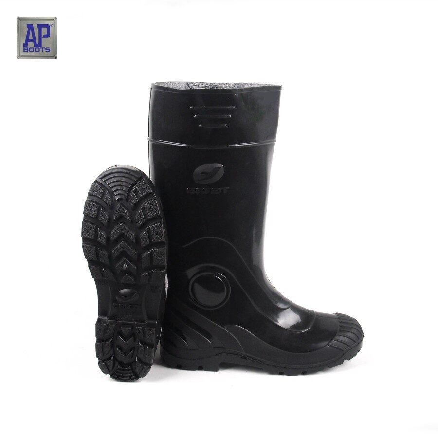 Sepatu Boot Tinggi AP Boots AP TERRA ECO 2 FULL HITAM Sepatu Berkendara ...