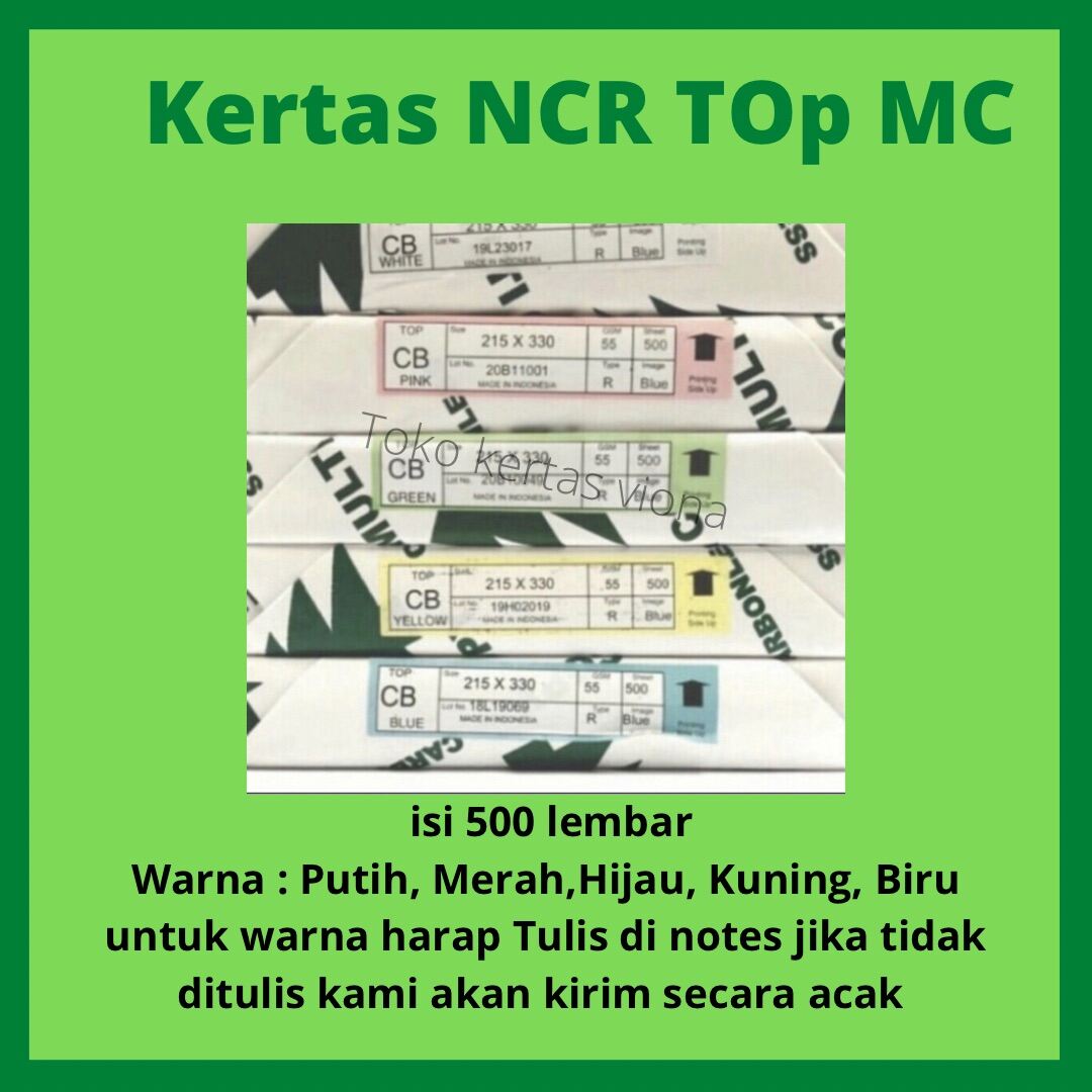 Kertas Nota / bon / kertas NCR Merk MC isi 500 lembar folio | Lazada Indonesia