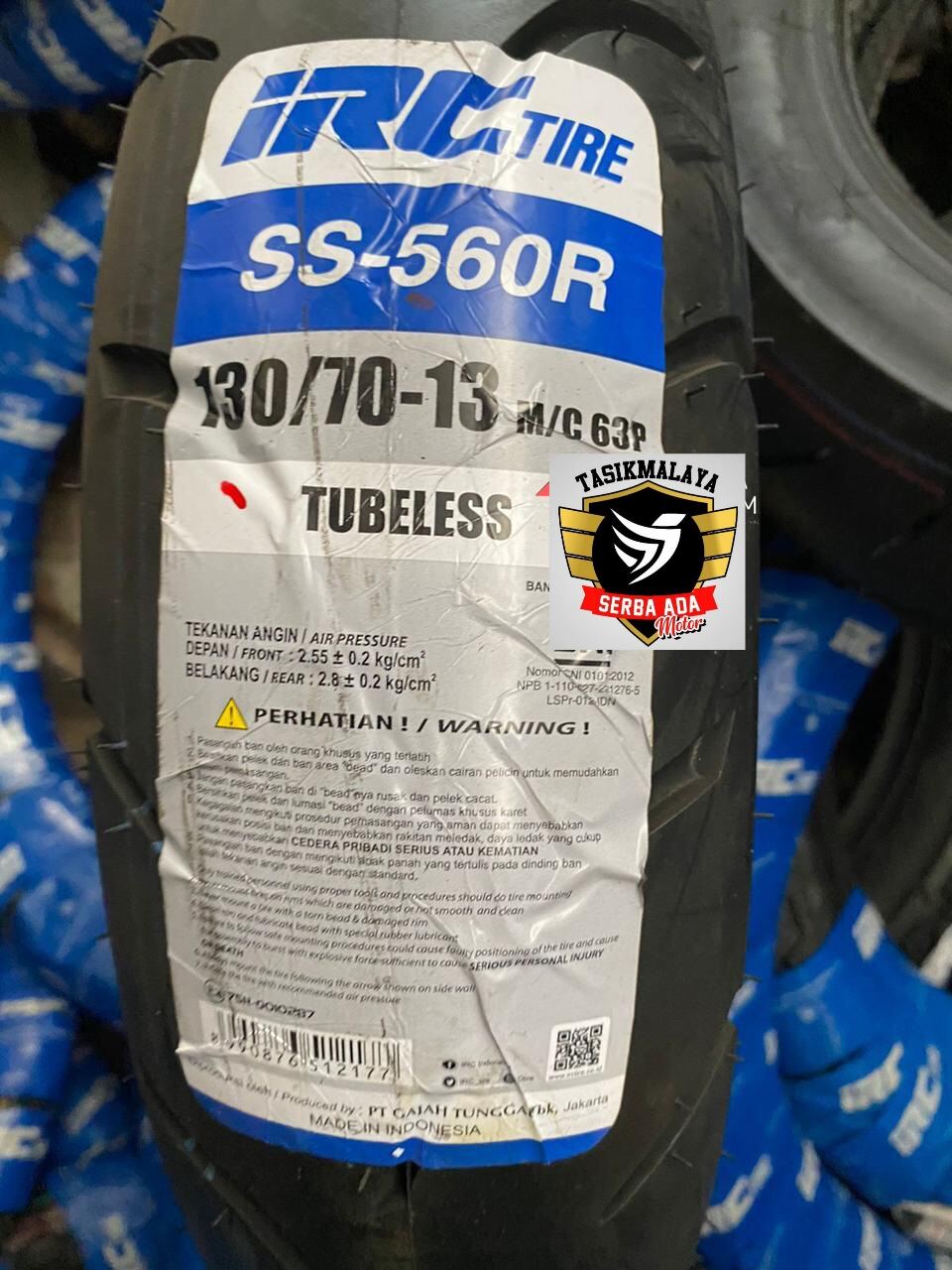 BAN IRC SS560 130/70-13 TUBELESS | Lazada Indonesia