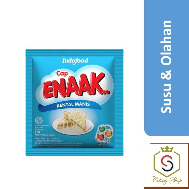 cap ENAAK SACHET enaak kental manis putih 37gr | Lazada Indonesia