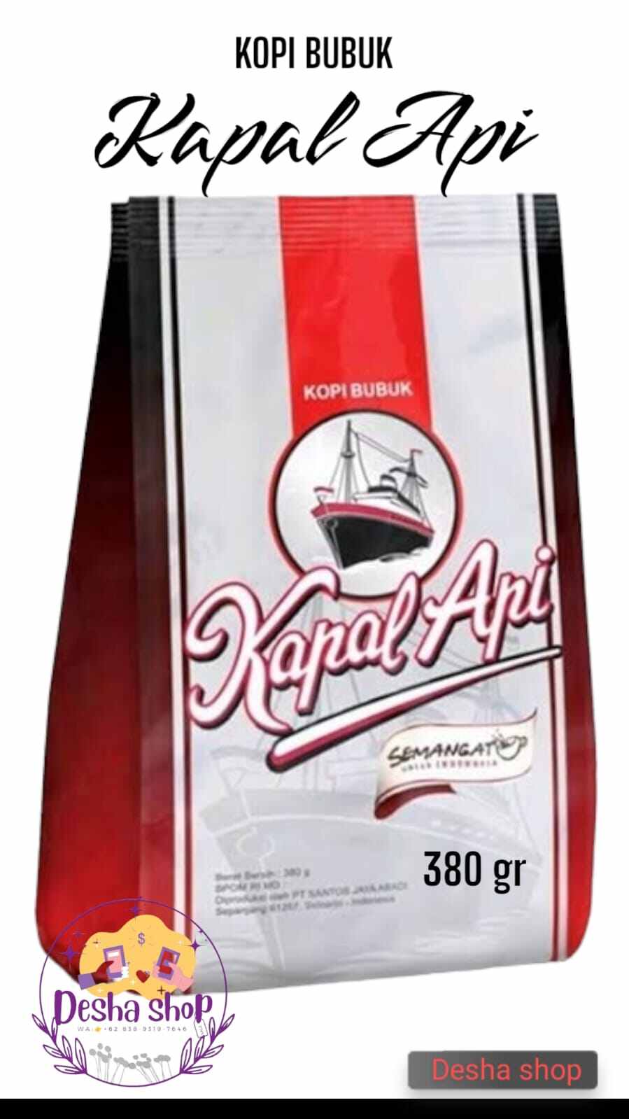 Kopi Bubuk Kapal Api Ermas 380gr | Lazada Indonesia