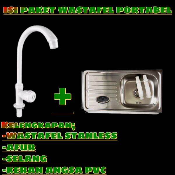 kitchen set wastafel portabel stainless wastafel cuci piring minimalis ...
